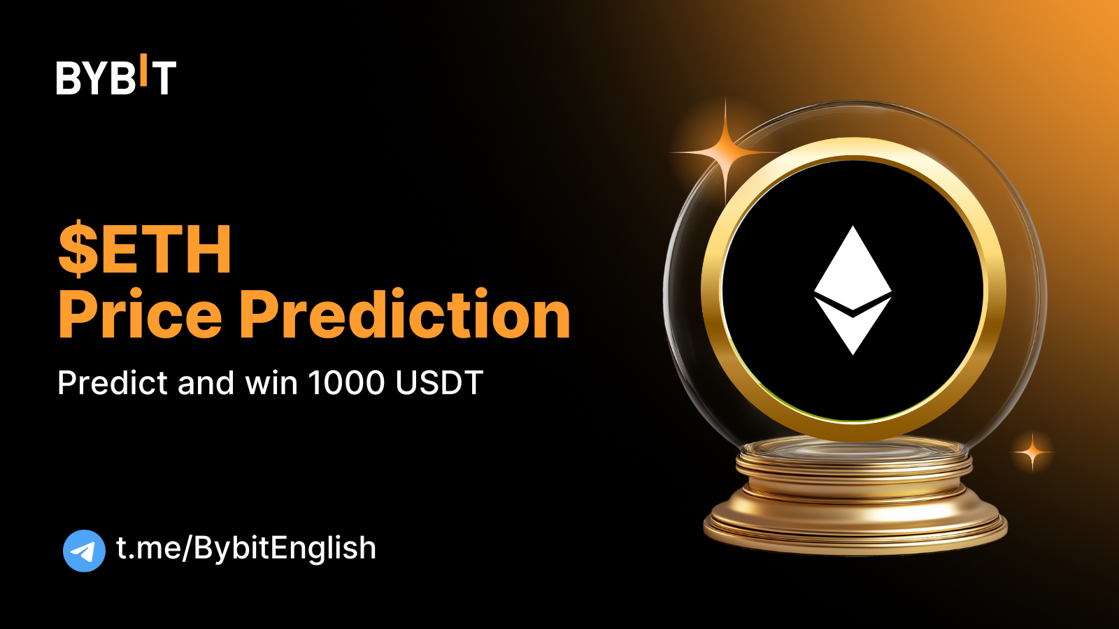 Bybit Announcement | Bybit Community Prediction Draw: Predict ETH Price and Win 1000 USDT! 🔮